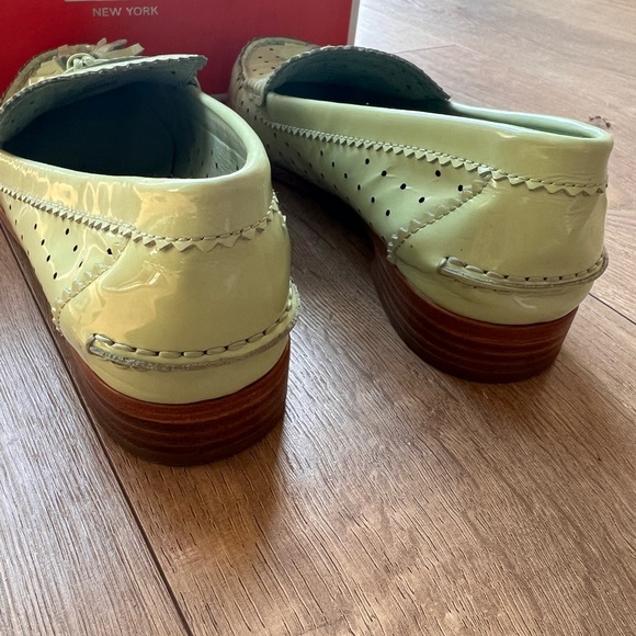 Coach | Shoes | Vintage Coach Leather Haydee Perf Patent Loafers Size ...